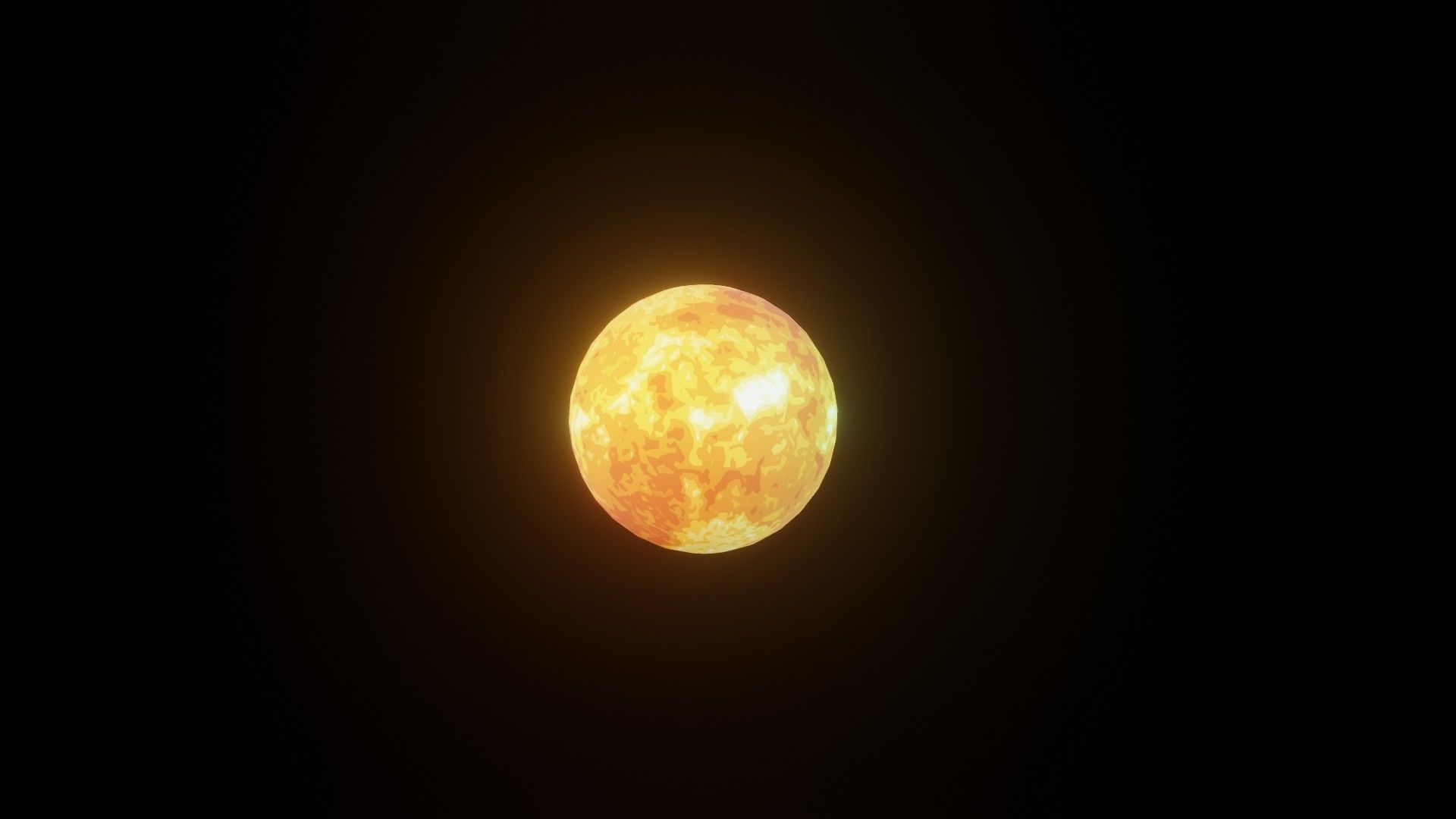 3D model Stylized Sun 3D Model 2k 4k 8k Textures VR / AR / low-poly ...