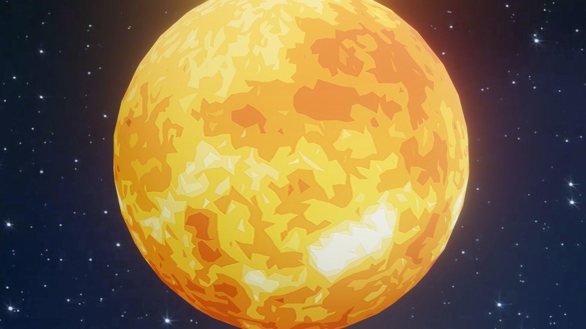 3D model Stylized Sun 3D Model 2k 4k 8k Textures VR / AR / low-poly ...