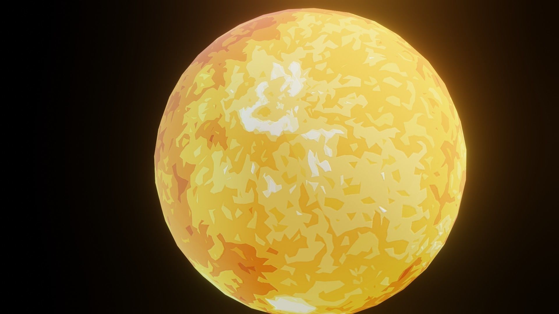 3D model Stylized Sun 3D Model 2k 4k 8k Textures VR / AR / low-poly ...