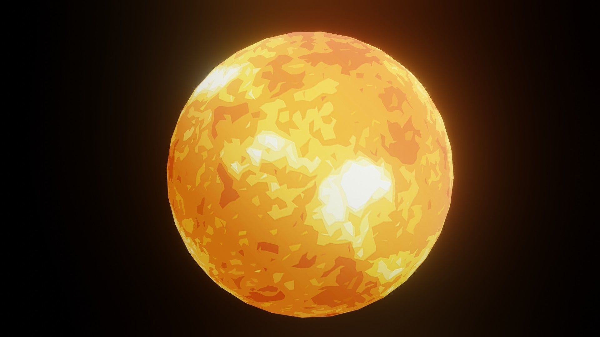 3D model Stylized Sun 3D Model 2k 4k 8k Textures VR / AR / low-poly ...
