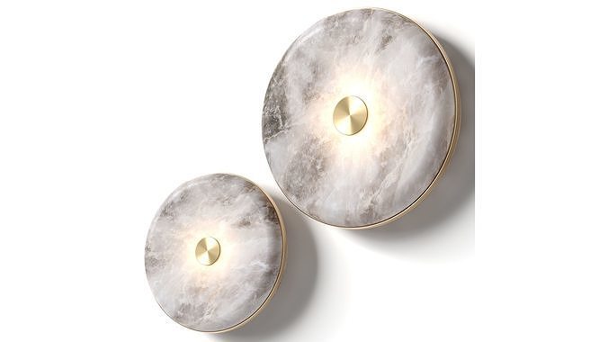 Beran Alabaster Wall Light - Modern Matier 3D model | CGTrader