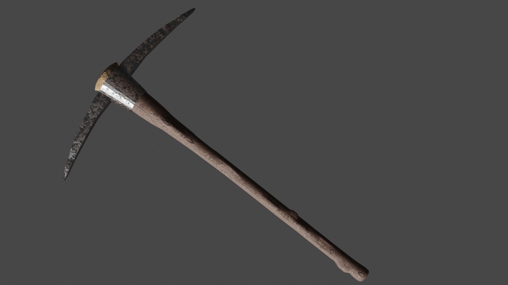 Steel Pickaxe 3D model | CGTrader
