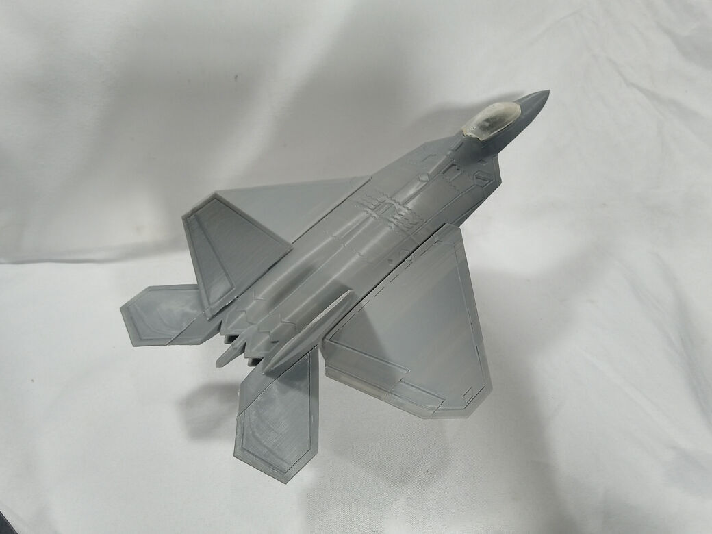 STL FILES OF SCALE MODEL F-22 RAPTOR Scale 1-72 3D model 3D printable ...