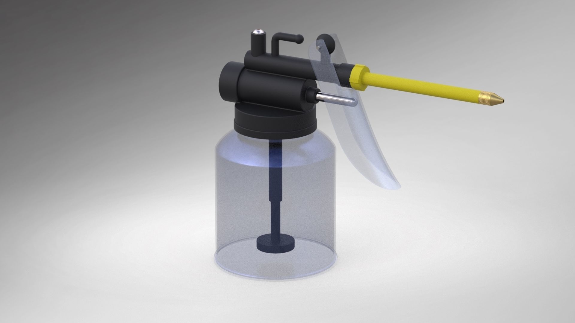 Hand oil pump free 3D model | CGTrader