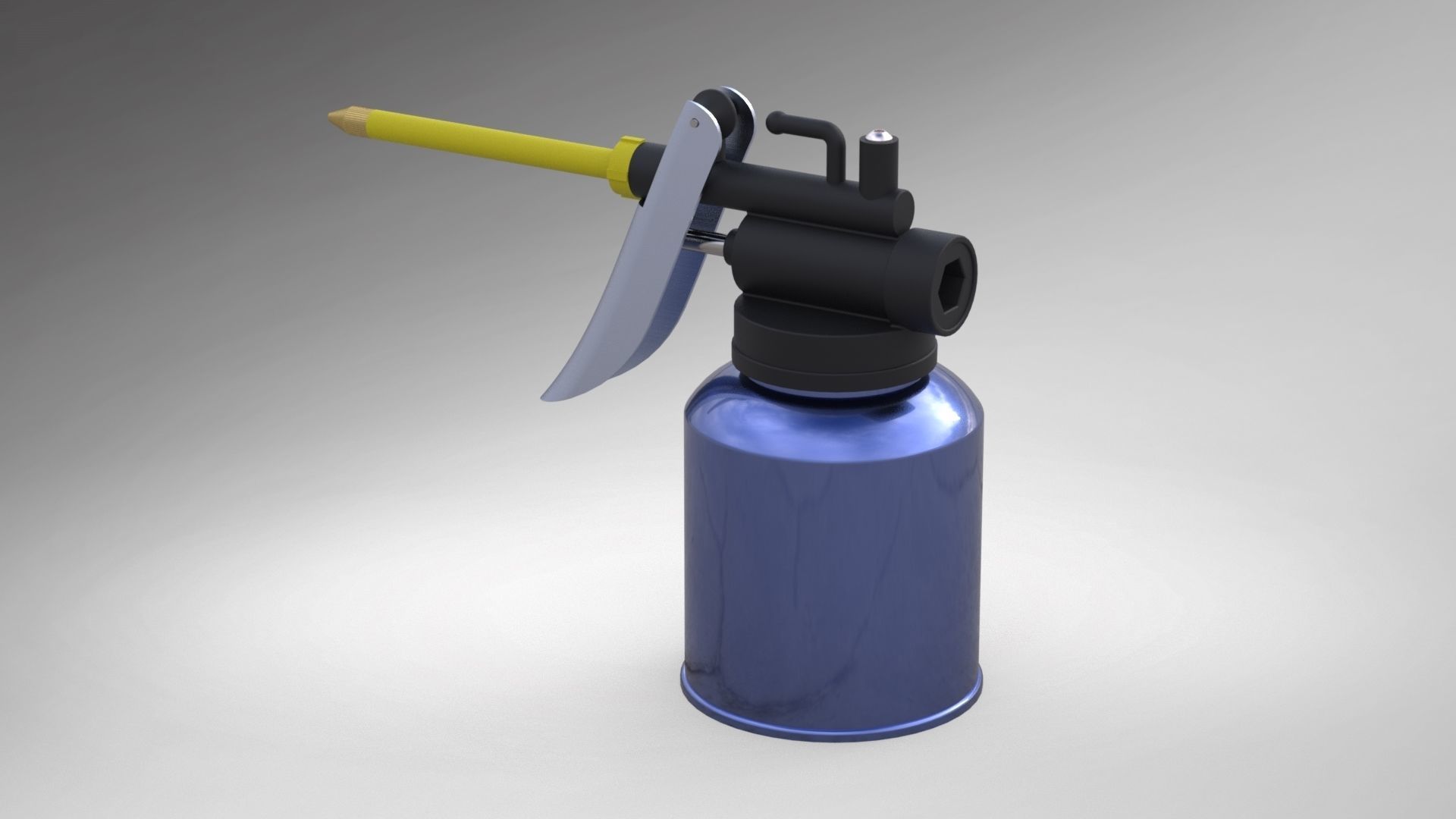 Hand oil pump free 3D model | CGTrader