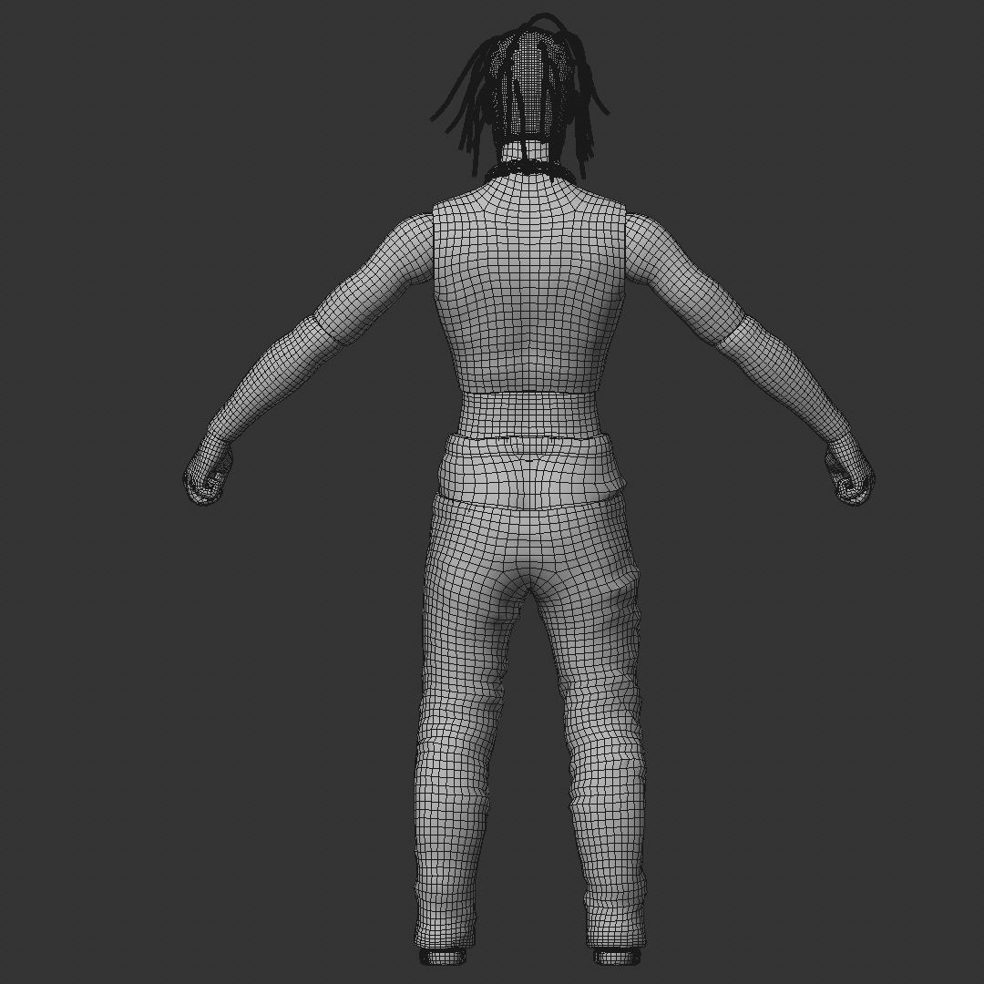 Travis Scott Toy Figure 3D model rigged | CGTrader
