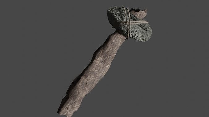 Primitive Hammer 3D model | CGTrader