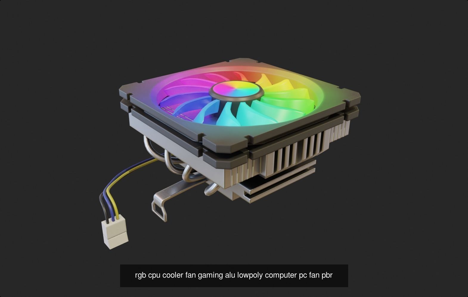 cpu coolers rgb cooler collection pack game ready lowpoly VR / AR / low ...