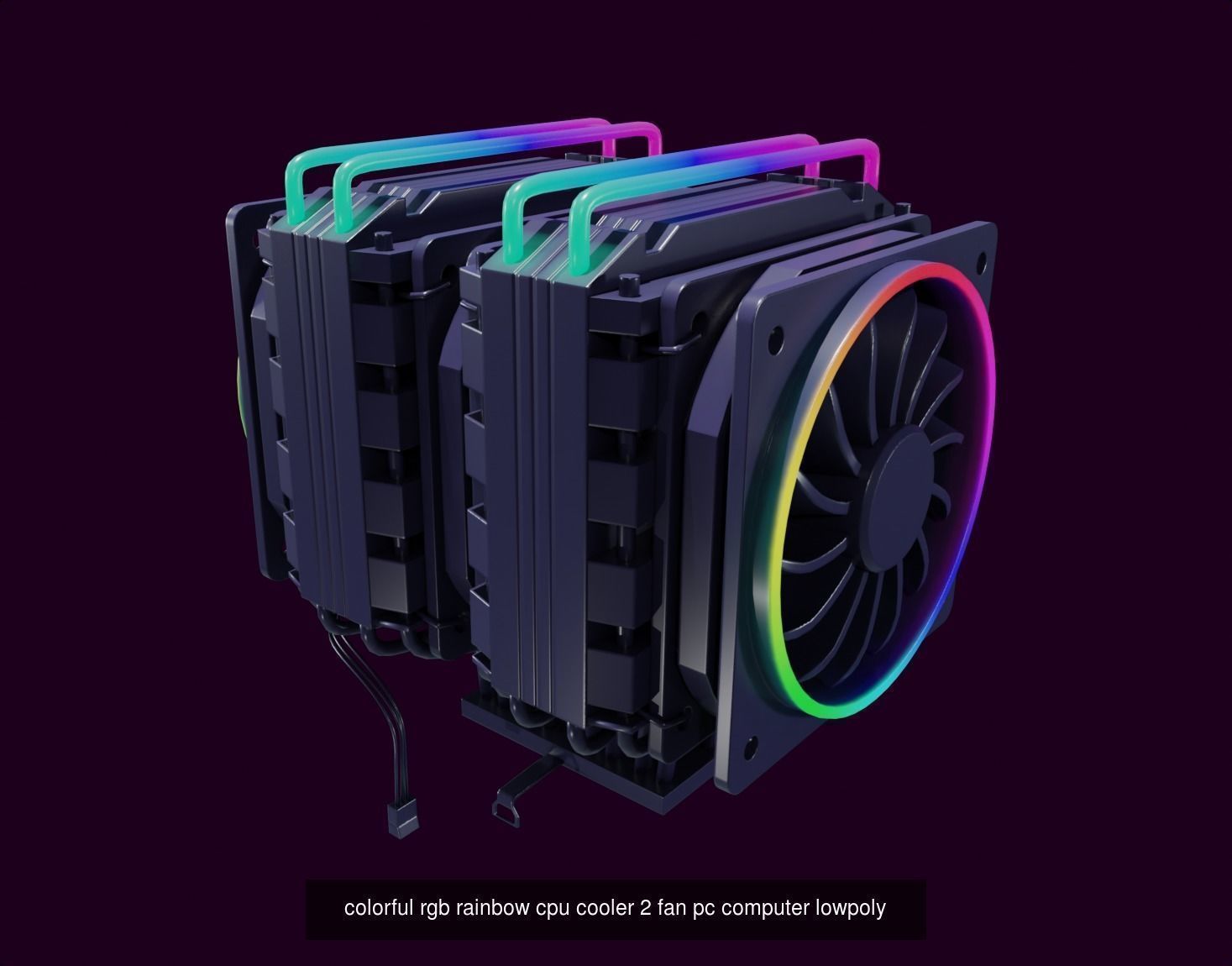 cpu coolers rgb cooler collection pack game ready lowpoly VR / AR / low ...