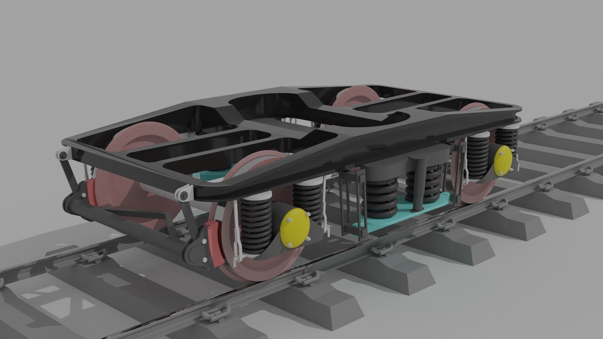 Indian railway ICF Bogie with realistic texure 3D model | CGTrader