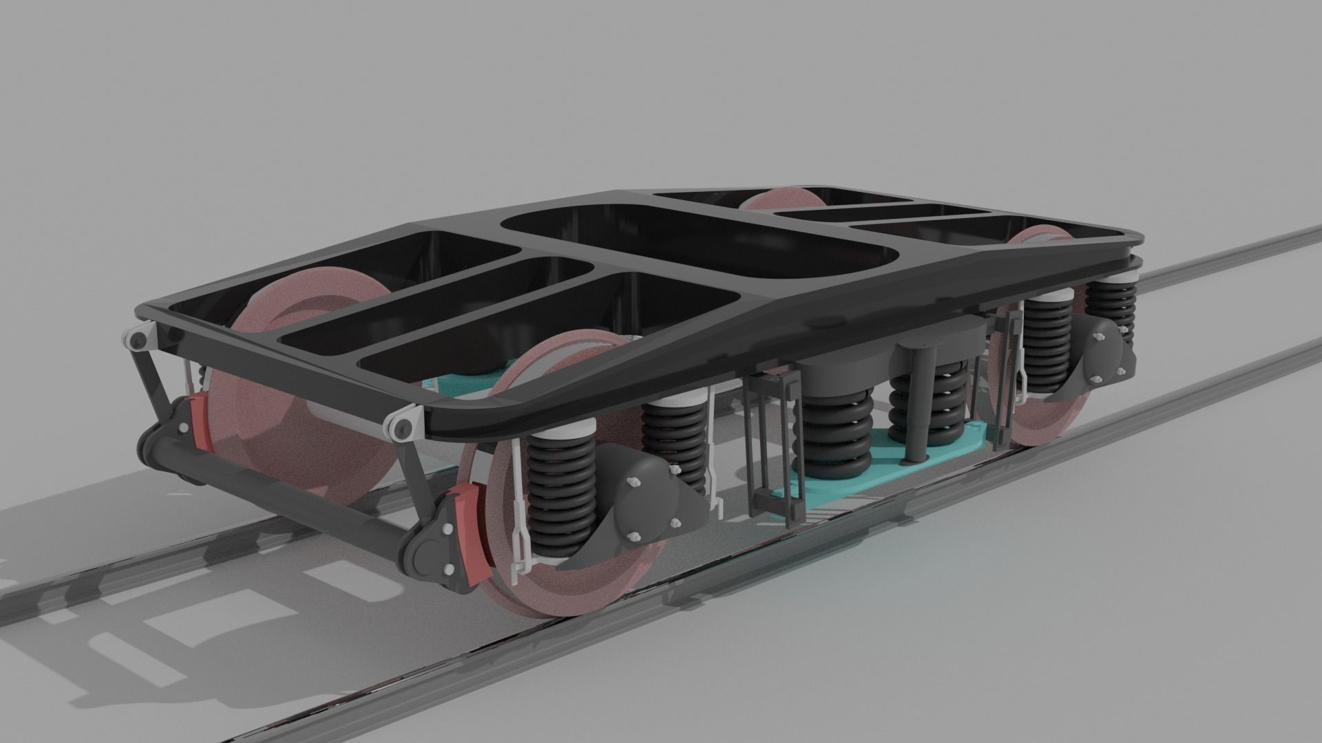 Indian railway ICF Bogie with realistic texure 3D model | CGTrader