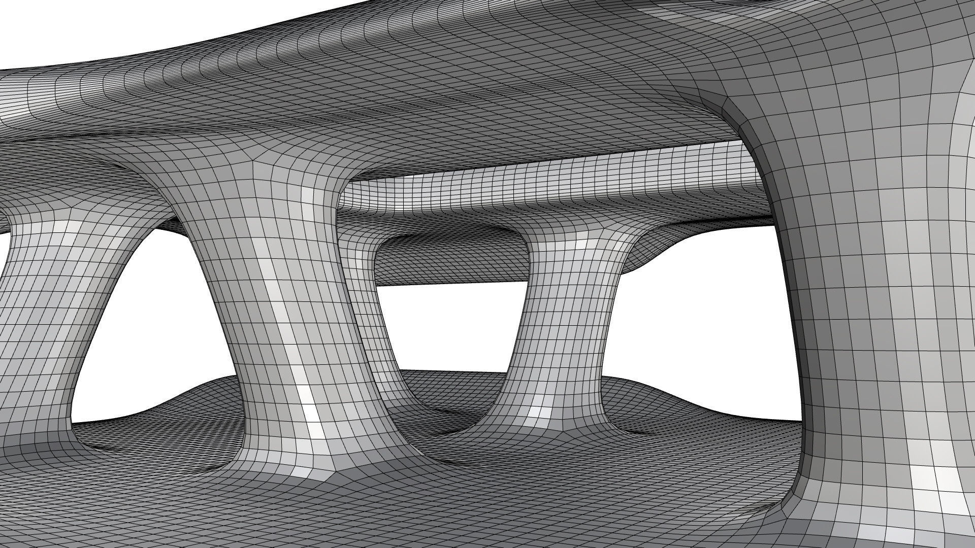 3D model Low Poly Columns Pavilion VR / AR / low-poly | CGTrader