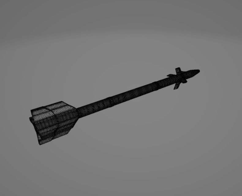 AIM 9 P4 sidewinder 3D model 3D printable | CGTrader