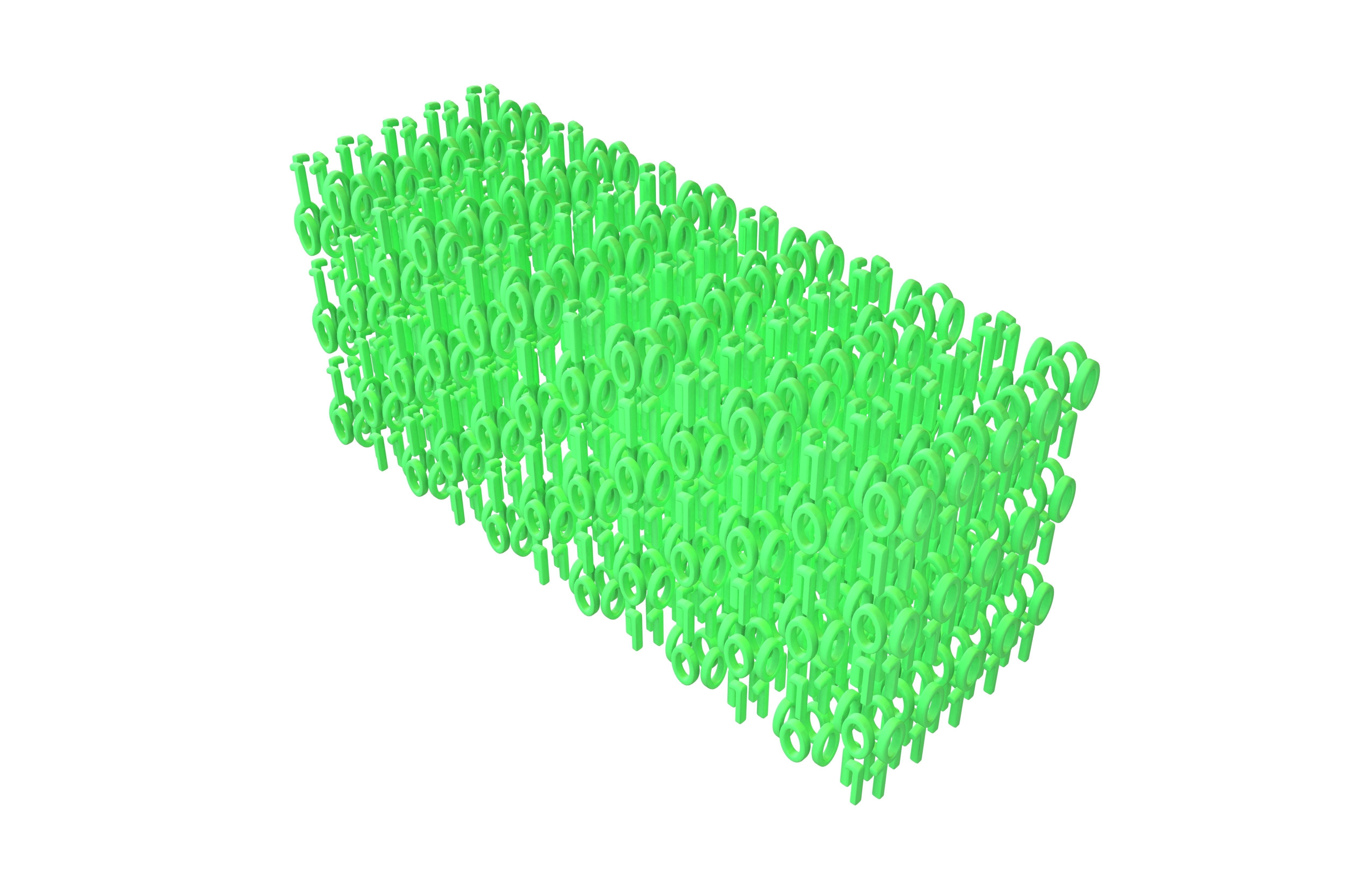 Binary 3D Style Background V1 001 3D model | CGTrader