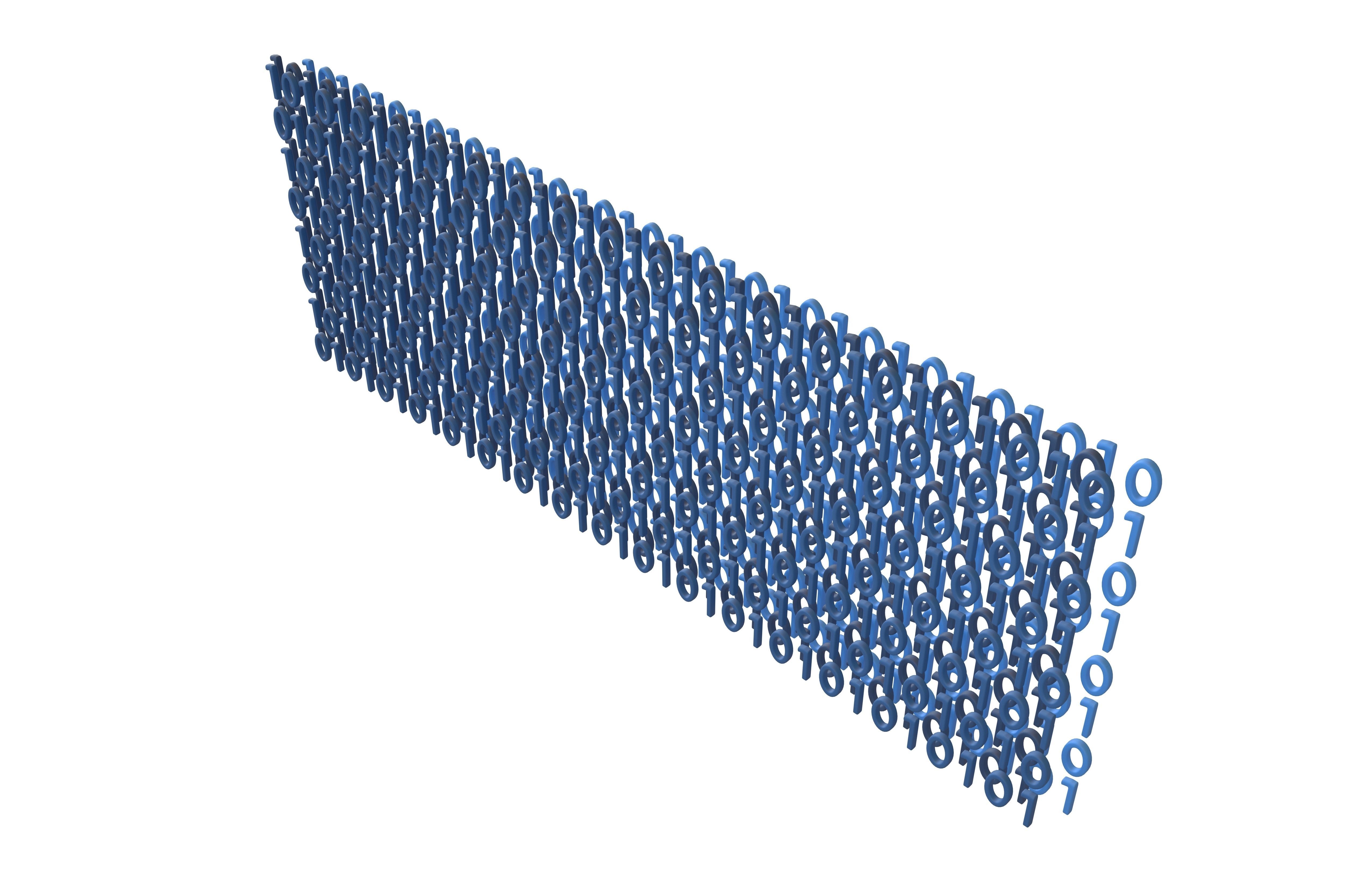 Binary 3D Style Background V2 002 3D model | CGTrader