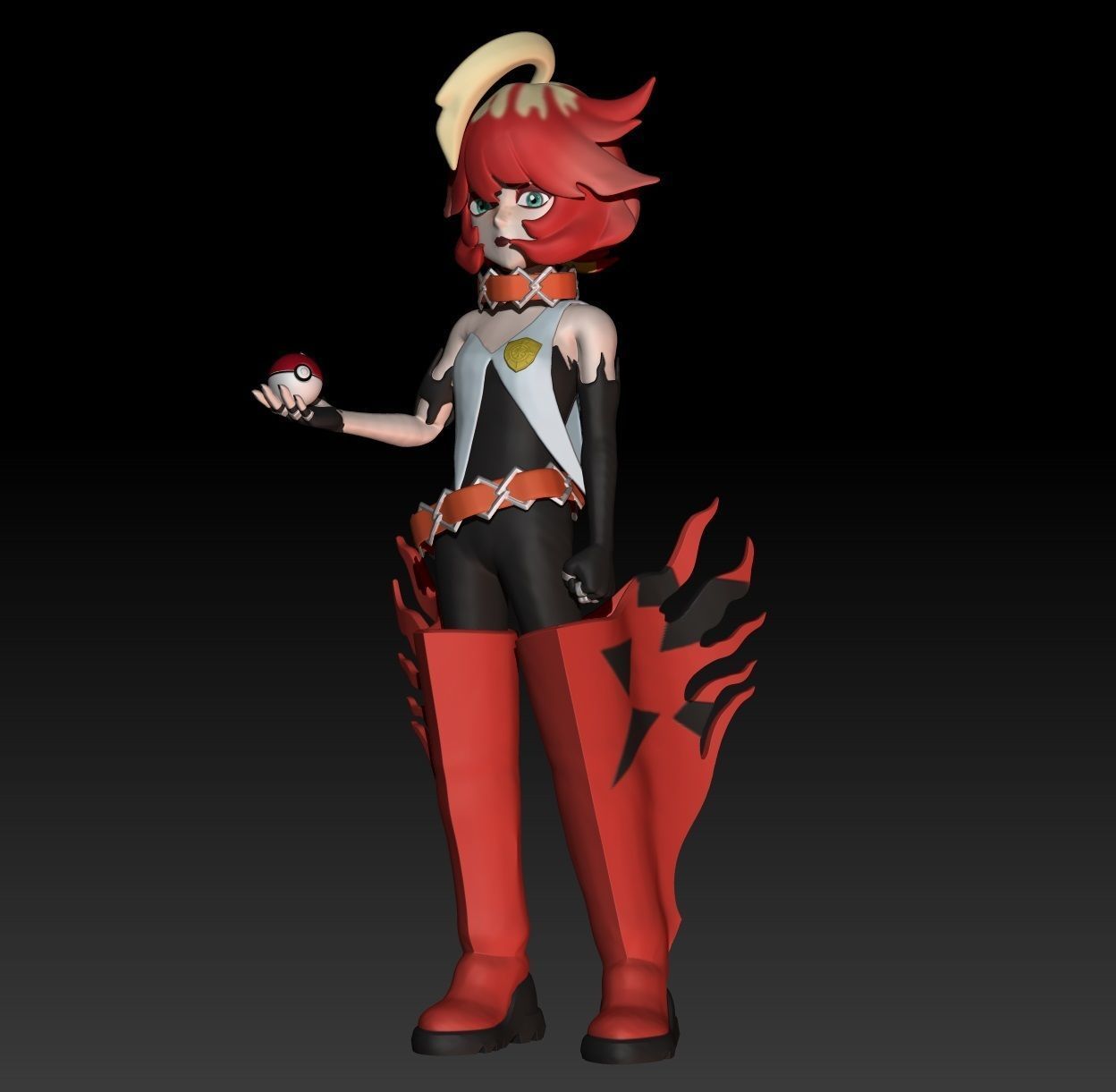 Pokemon Paldea Team Star Boss Mela 3D model 3D printable | CGTrader