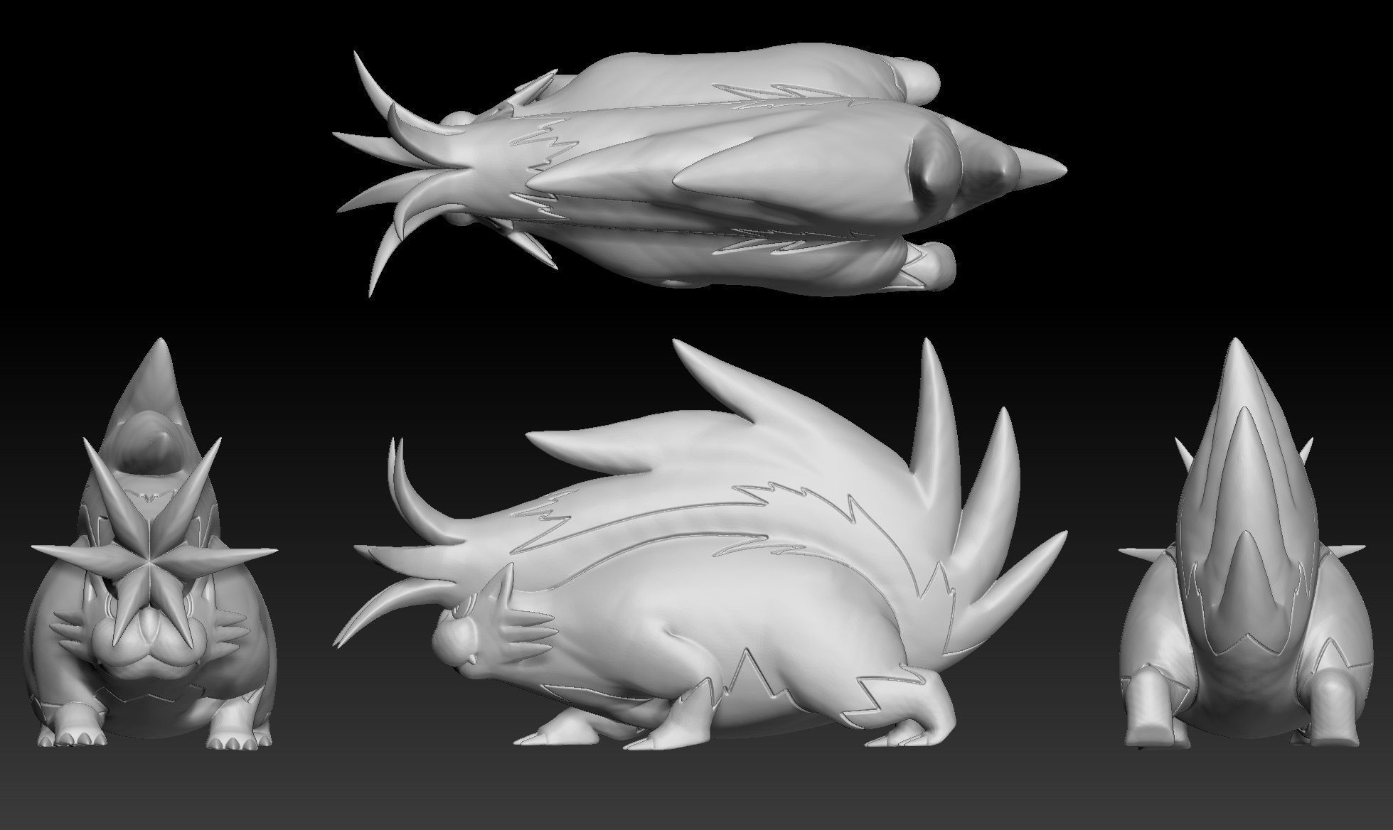 Pokemon Stunky Skuntank 3D model 3D printable | CGTrader