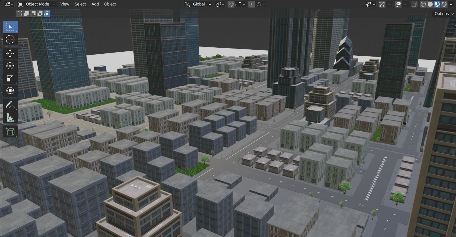 3D model Fully Detailed City VR / AR / low-poly | CGTrader