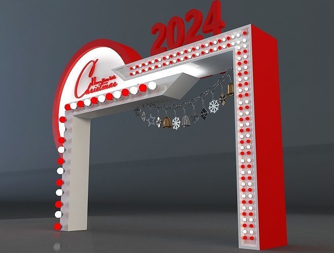 Gate Event Christmas a342 3D model | CGTrader
