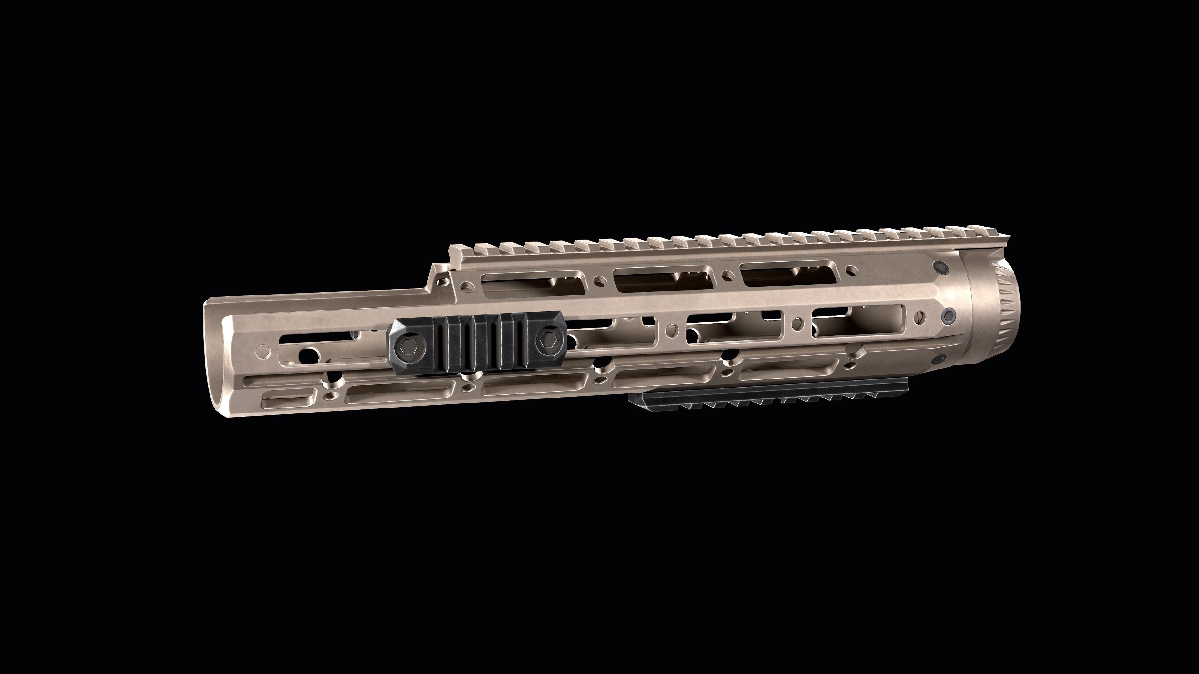 3D model Handguard ar 10 R11 RSASS VR / AR / low-poly | CGTrader