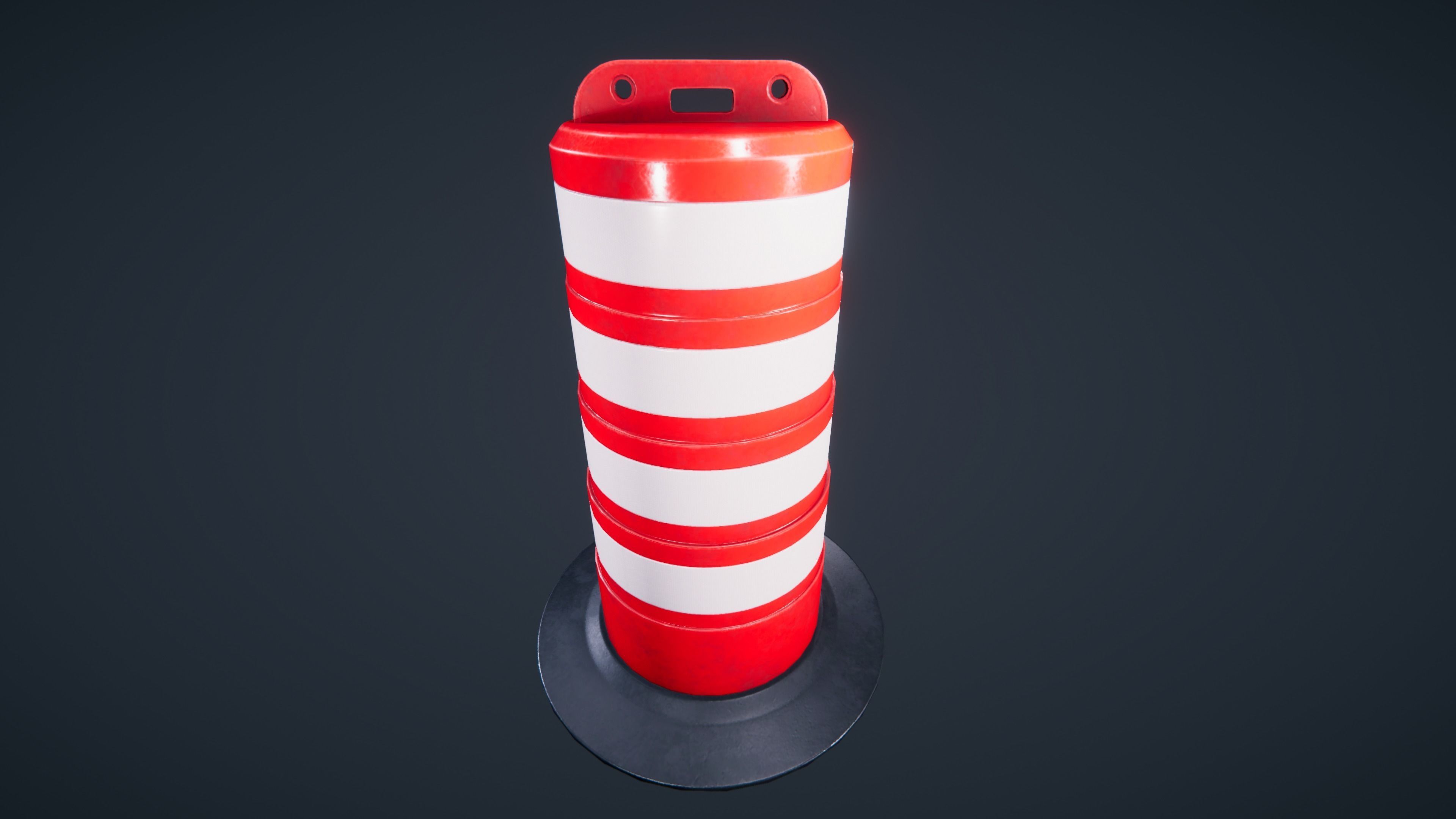 3D model Traffic Drum Barrel Orange VR / AR / low-poly | CGTrader