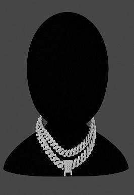 3D model Bring Creativity to your Neck with Our 3D Cuban Chain VR / AR ...
