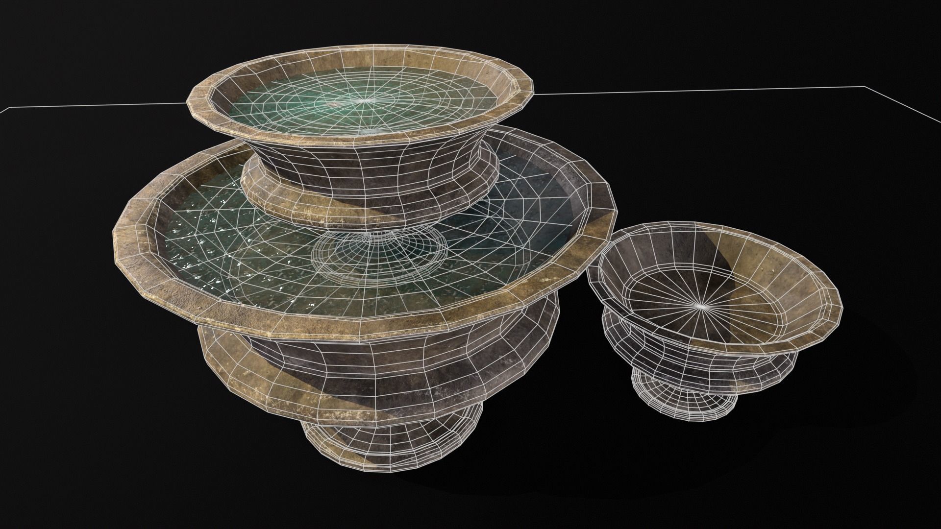3D model Garden Planter Set VR / AR / low-poly | CGTrader