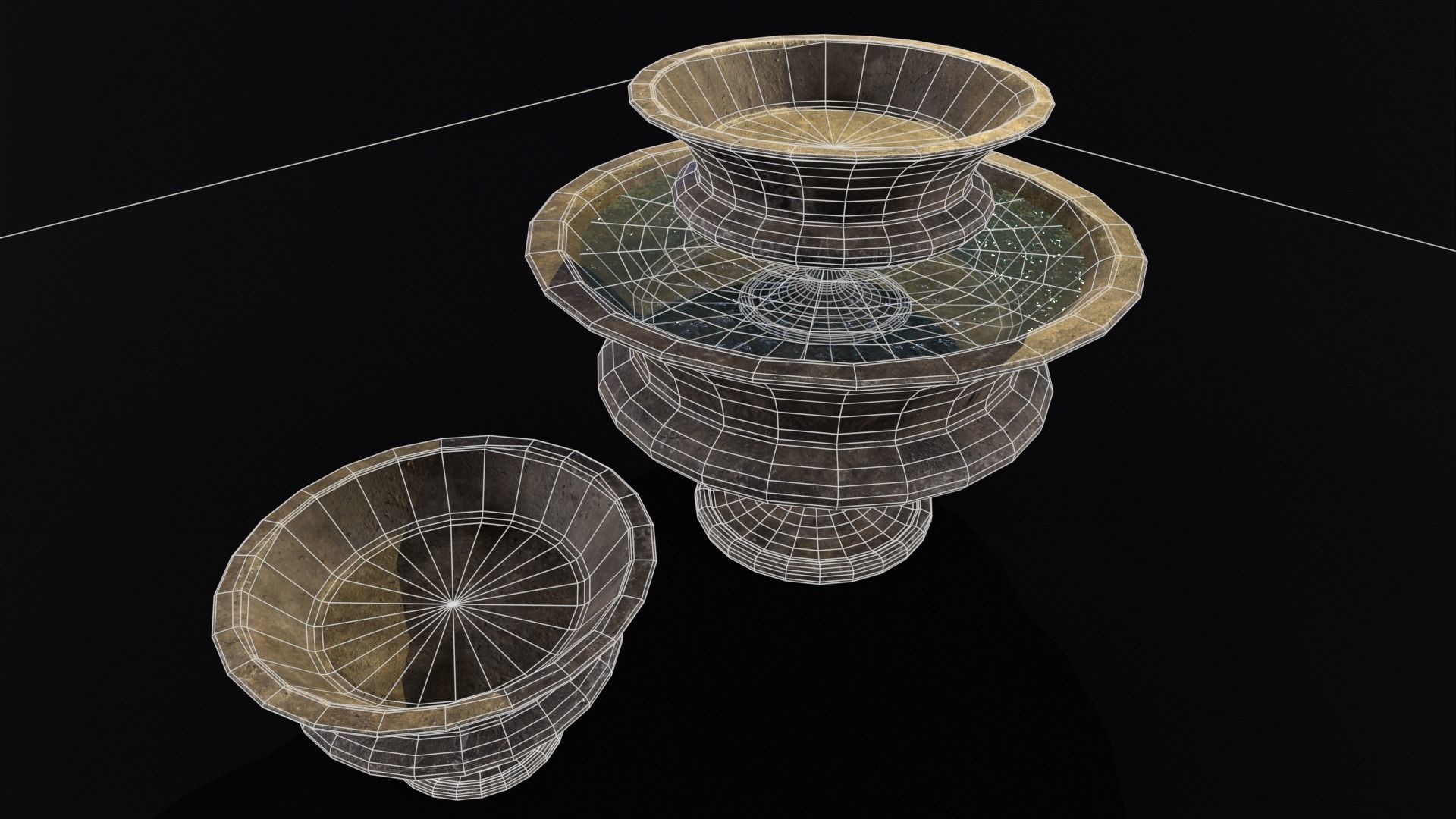 3D model Garden Planter Set VR / AR / low-poly | CGTrader
