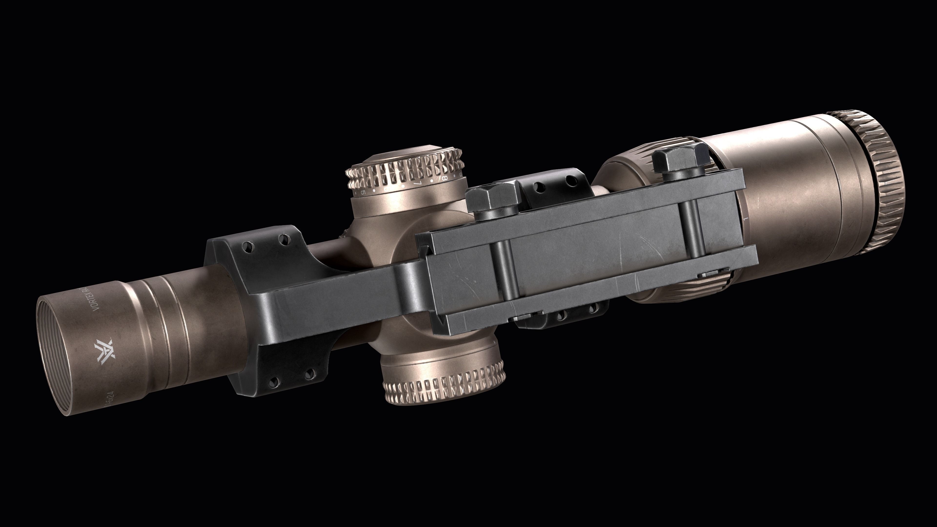 3D model RIFLE SCOPE VORTEX RAZOR HD GEN II E VR / AR / low-poly | CGTrader