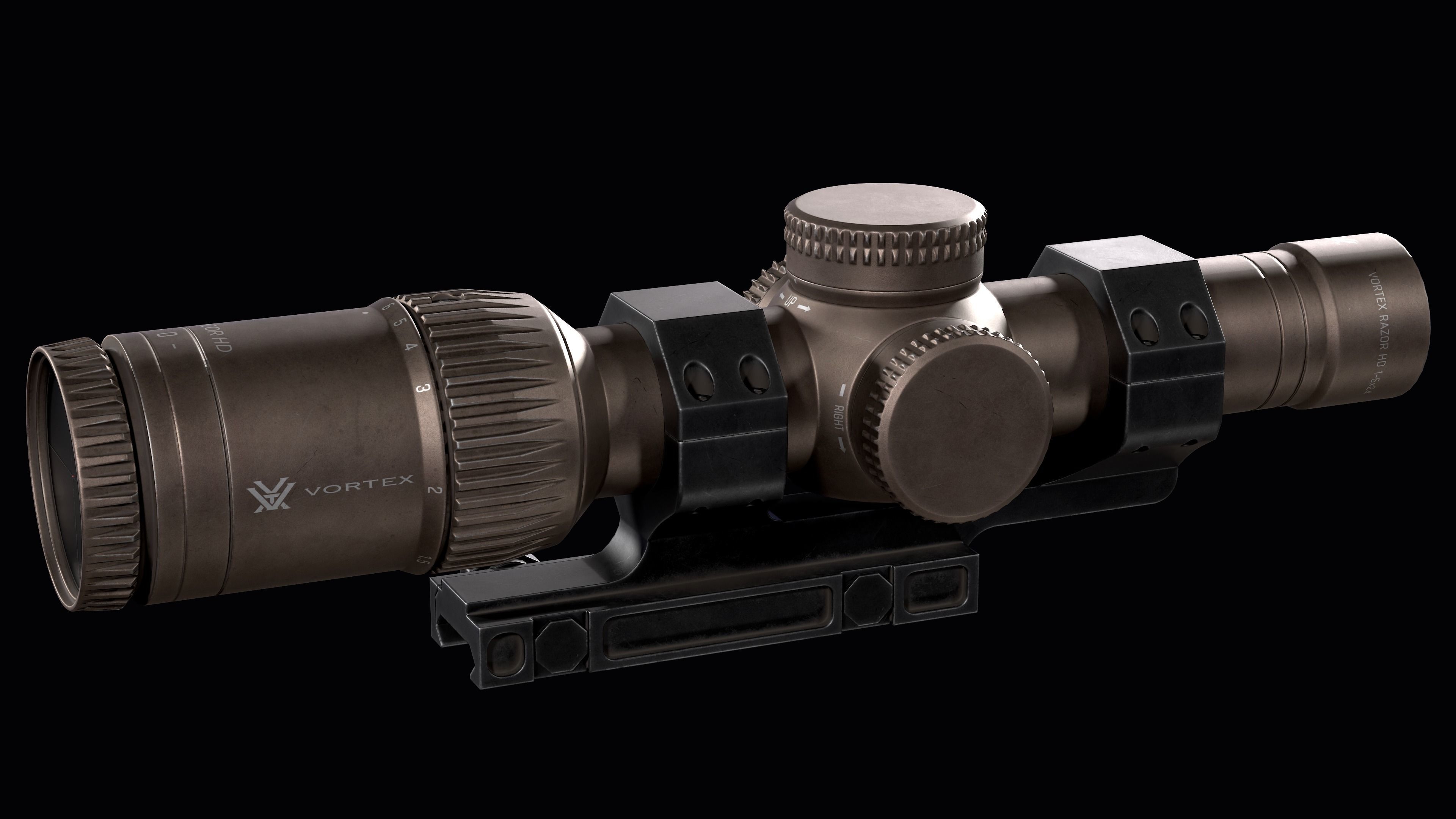 3D model RIFLE SCOPE VORTEX RAZOR HD GEN II E VR / AR / low-poly | CGTrader