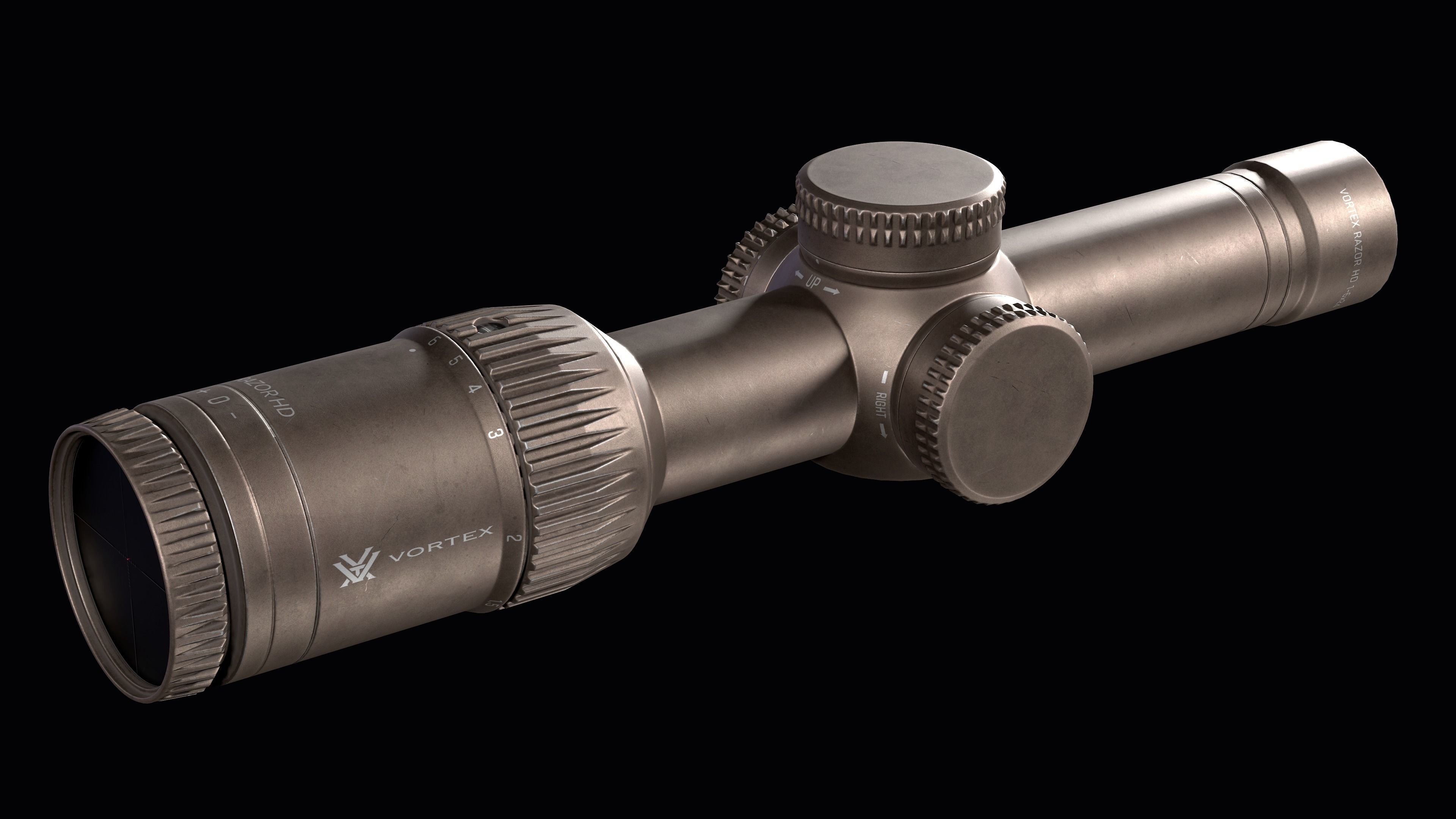 3D model RIFLE SCOPE VORTEX RAZOR HD GEN II E VR / AR / low-poly | CGTrader