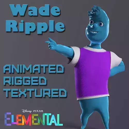 3D model Wade Ripple from Elemental Animated PBR and Textured VR / AR ...