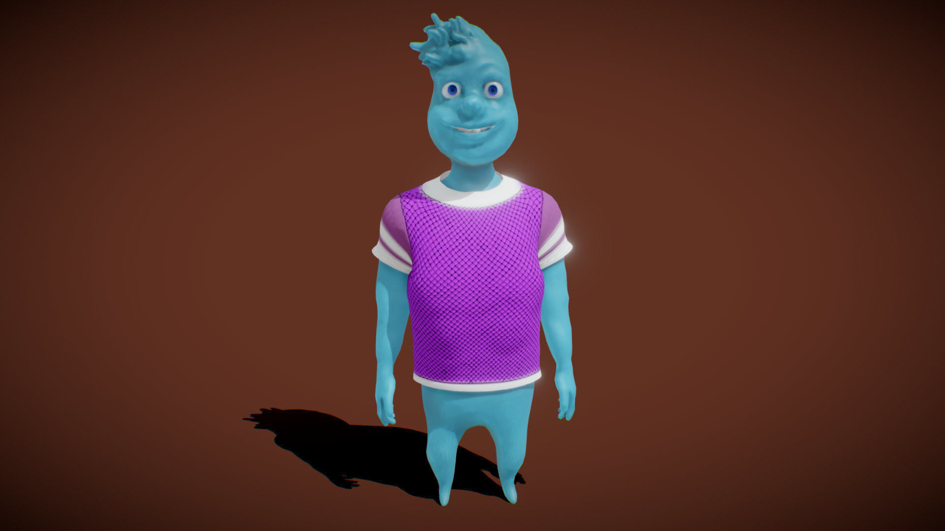 3D model Wade Ripple from Elemental Animated PBR and Textured VR / AR ...