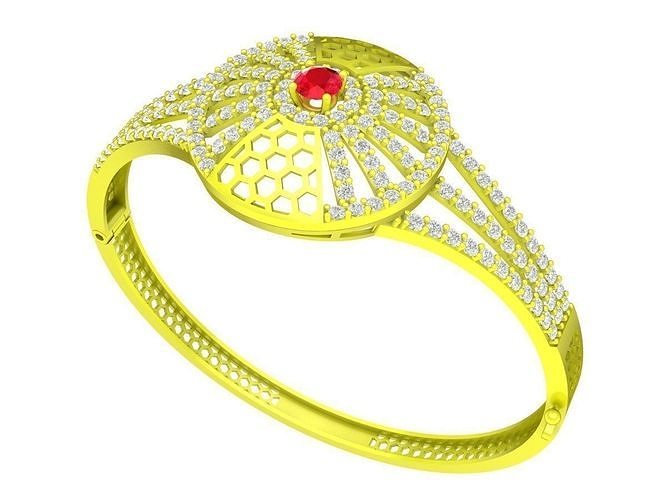 6420 korean diamond bangle 3D model 3D printable | CGTrader