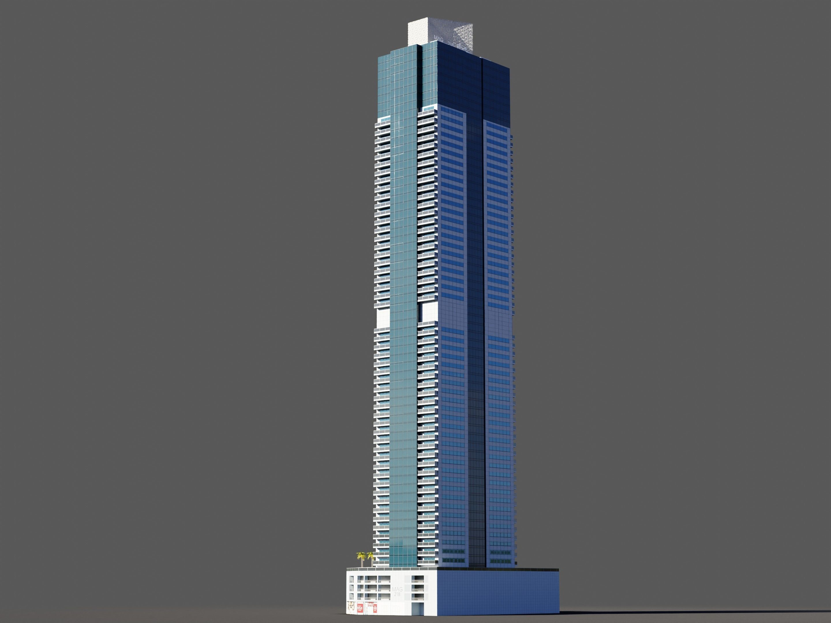 MAG 218 Tower - Dubai marina 3D model | CGTrader