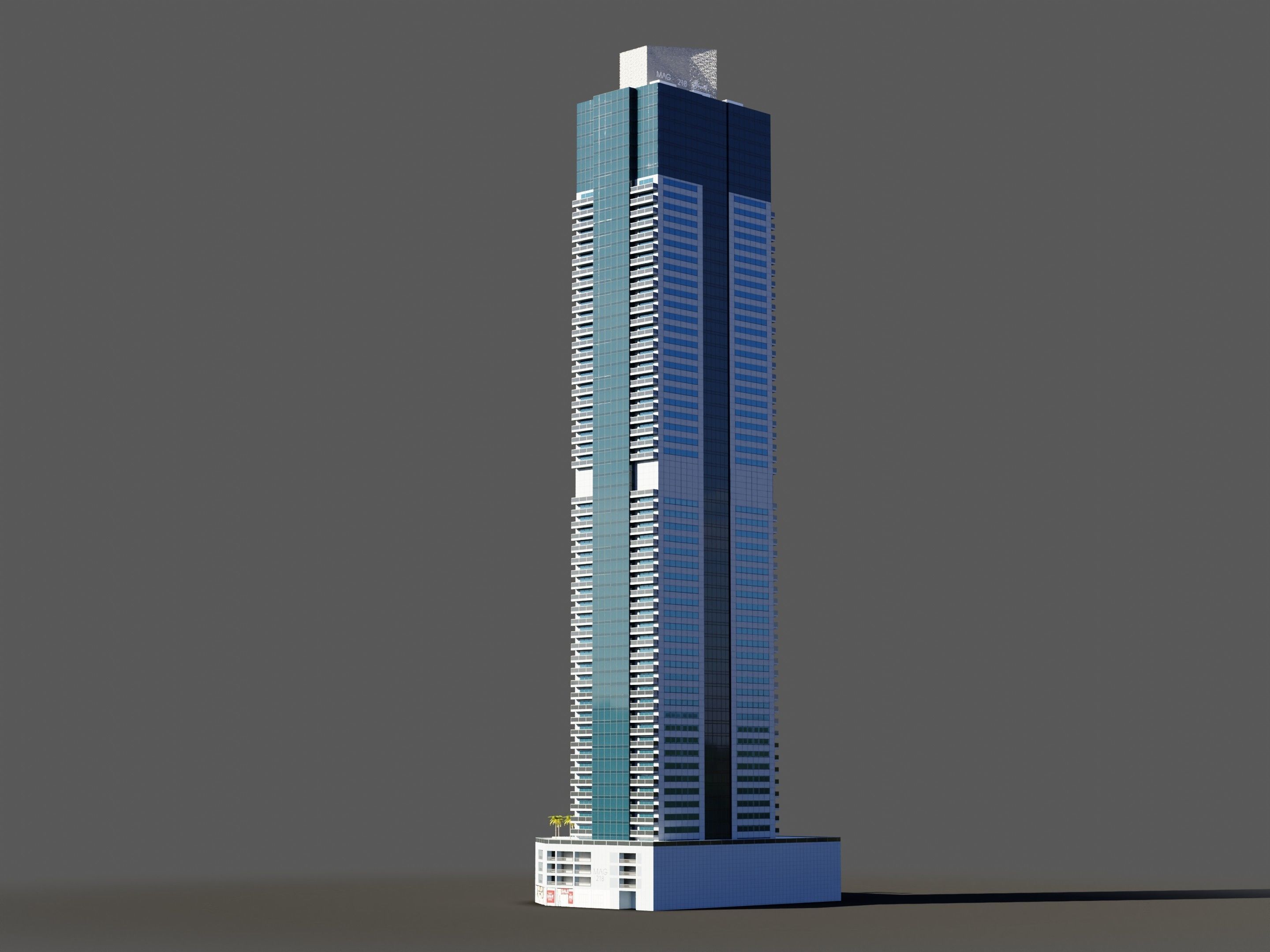 MAG 218 Tower - Dubai marina 3D model | CGTrader