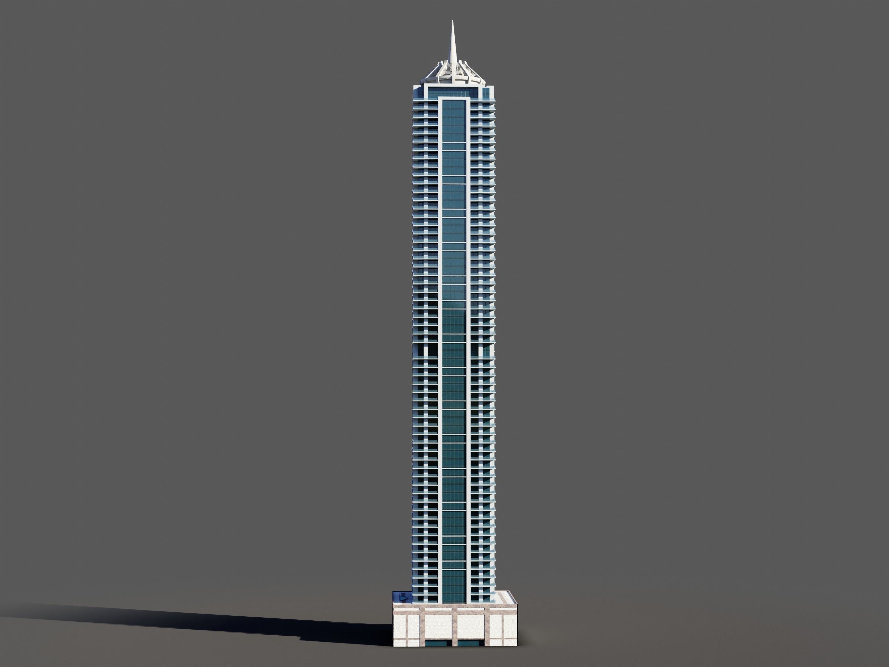 Emirates Crown Tower - Dubai marina 3D model | CGTrader