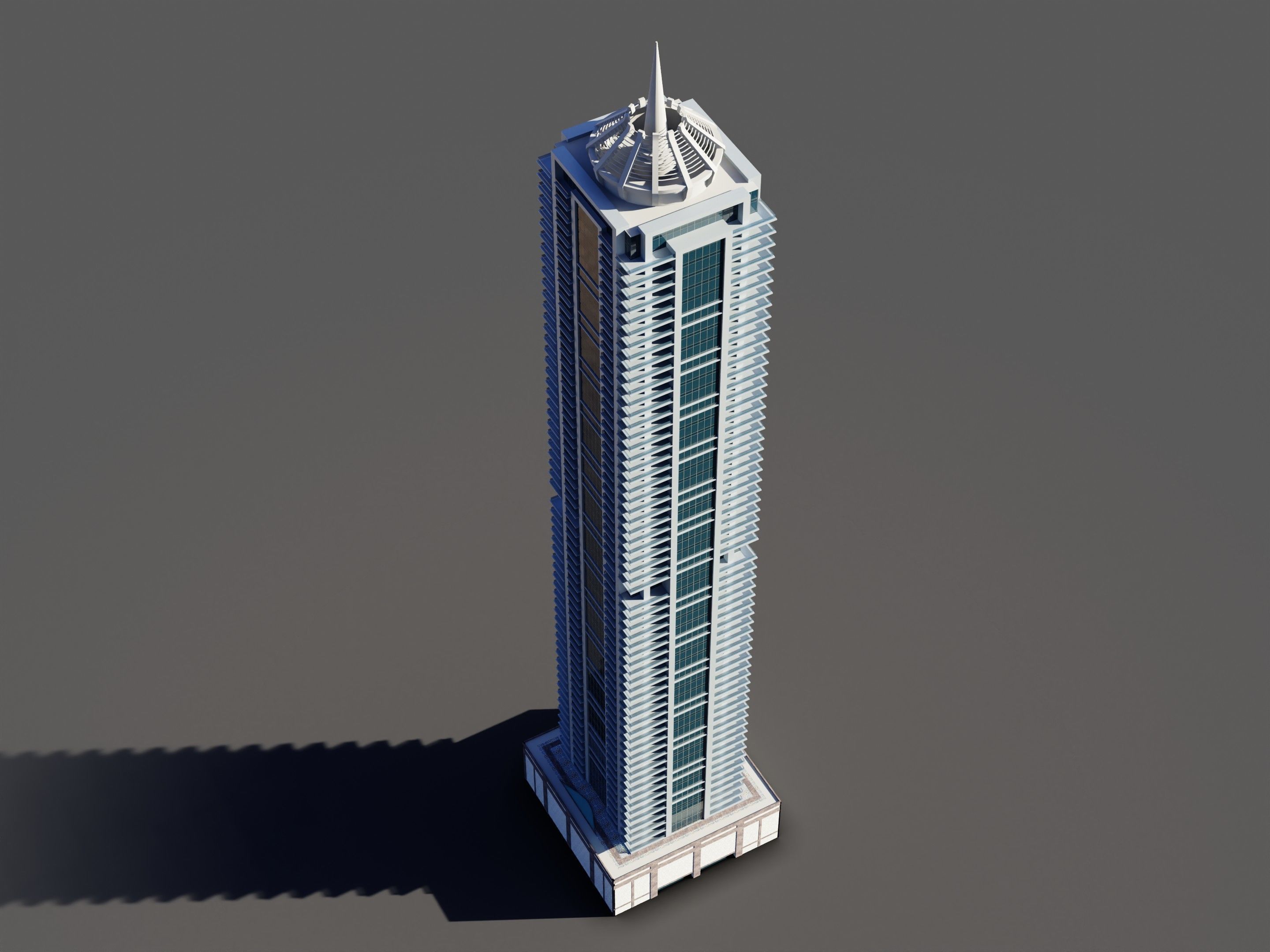 Emirates Crown Tower - Dubai marina 3D model | CGTrader