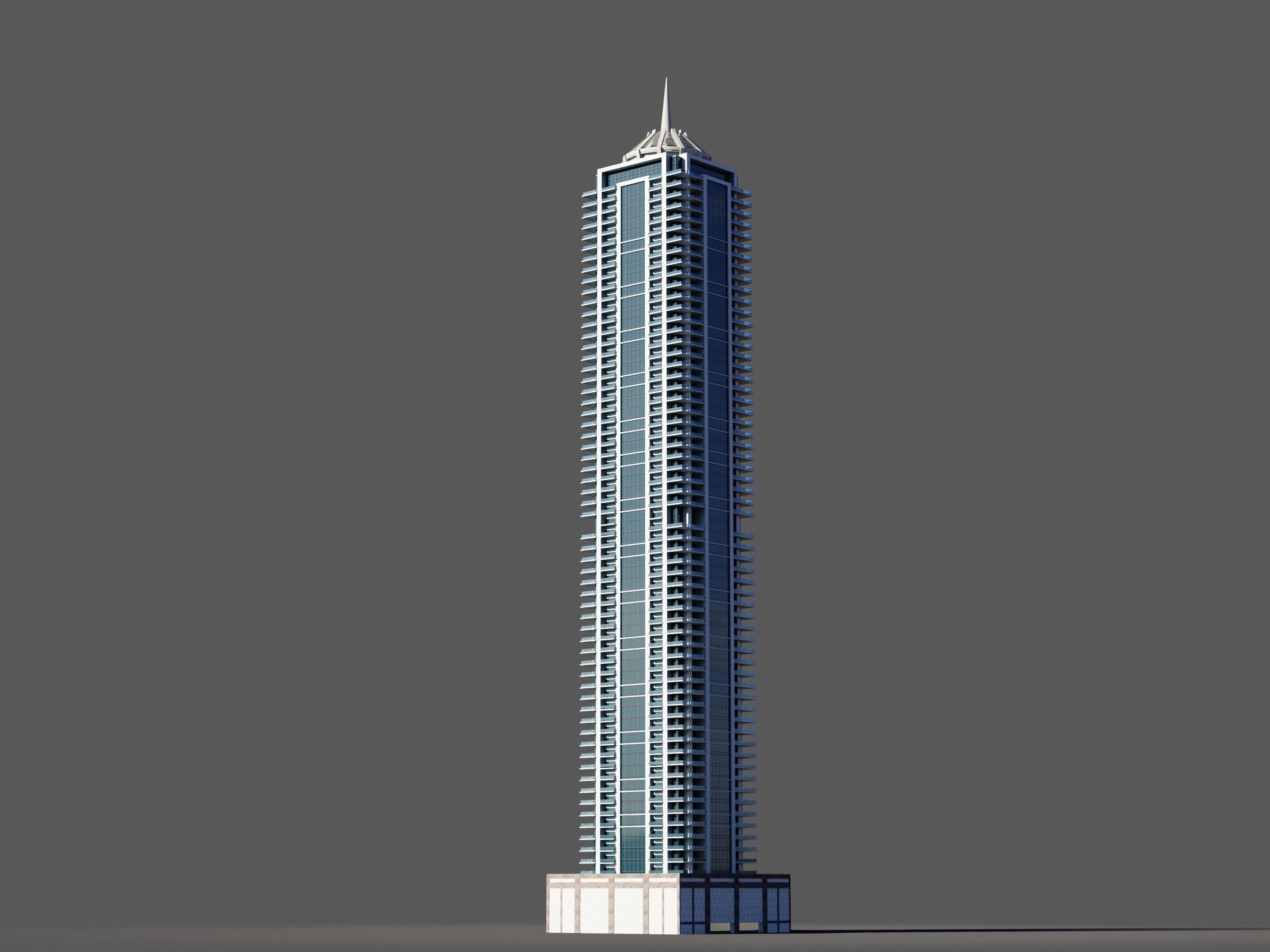 Emirates Crown Tower - Dubai marina 3D model | CGTrader