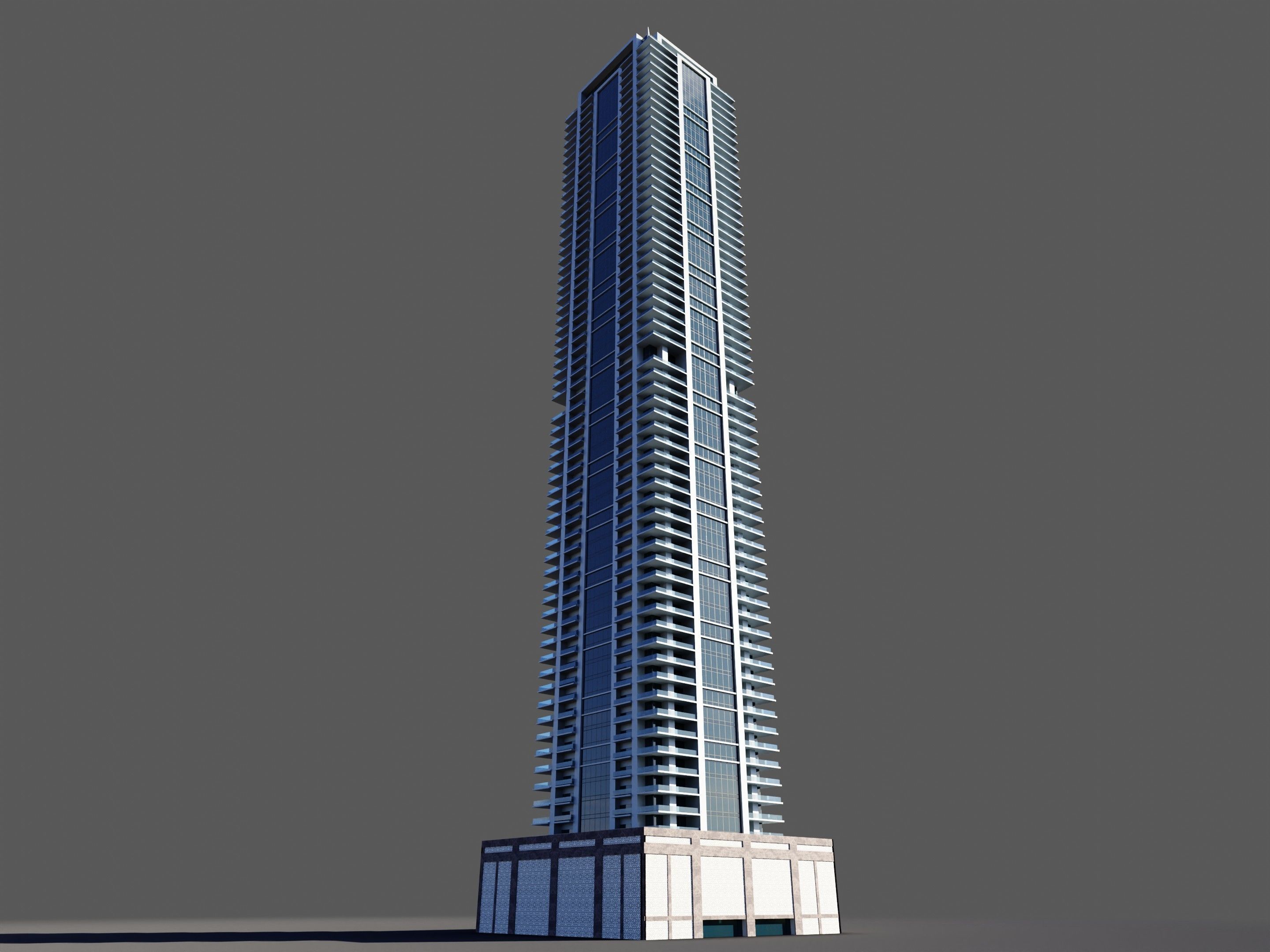 Emirates Crown Tower - Dubai marina 3D model | CGTrader