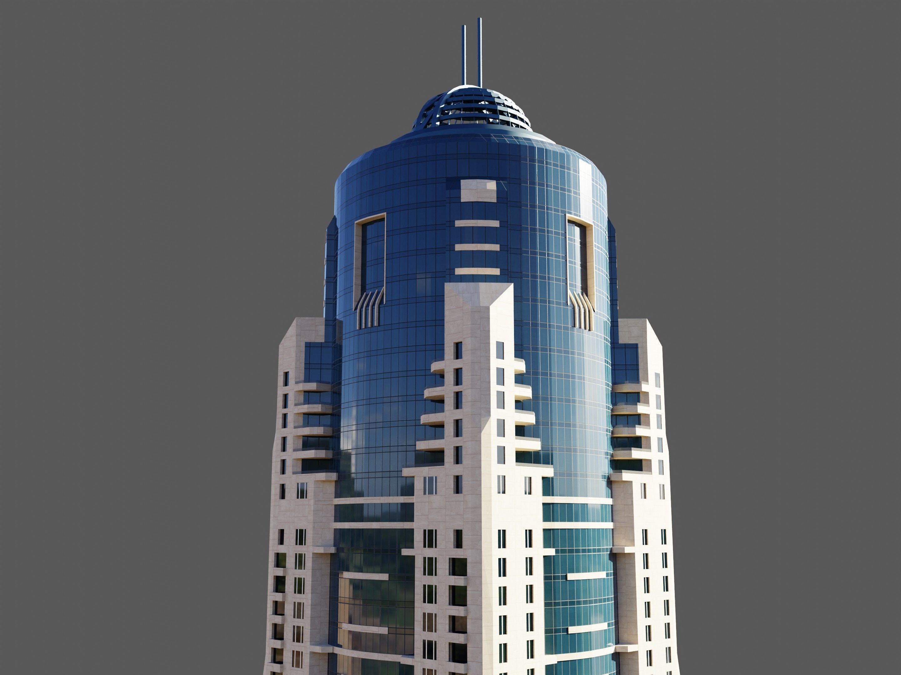 Marriott Harbour Hotel - Dubai marina 3D model | CGTrader