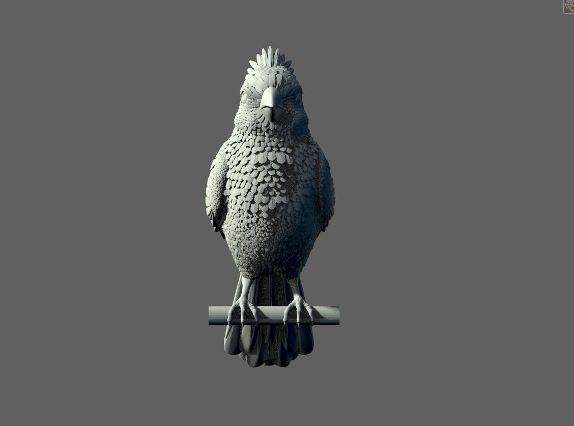 bird red cardinal 3D model 3D printable | CGTrader