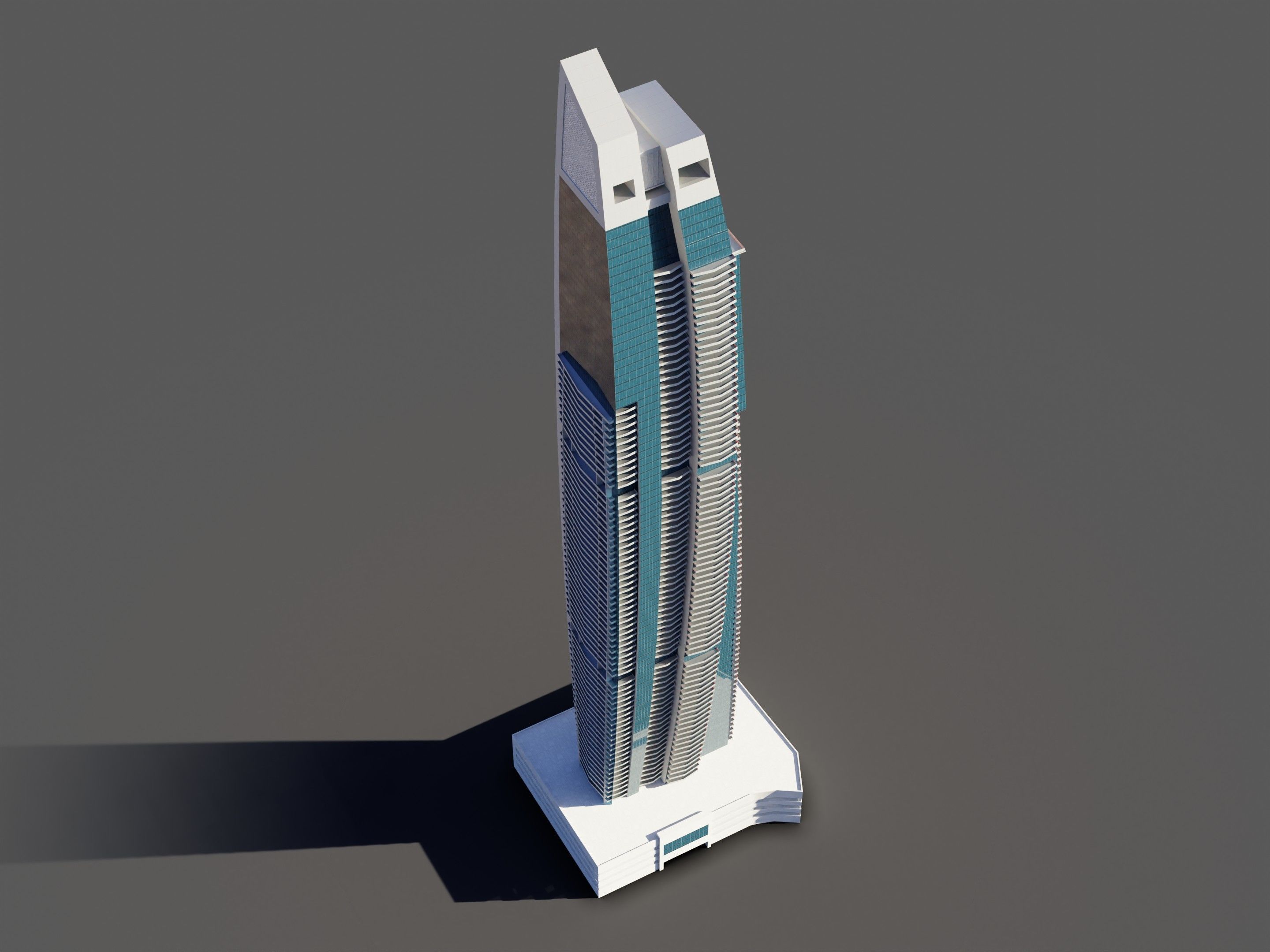 DAMAC Heights - Dubai marina 3D model | CGTrader