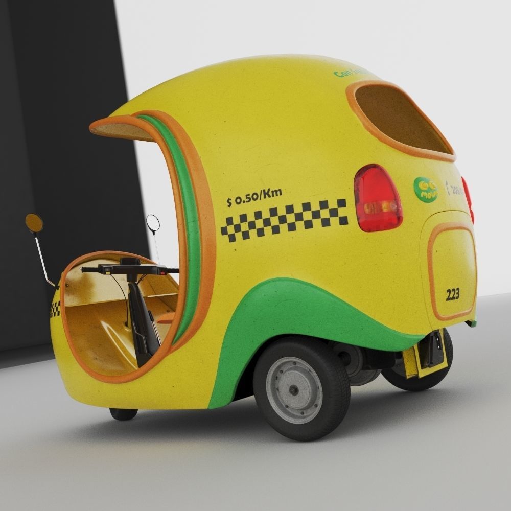 Havana Coco Taxi 3D model | CGTrader
