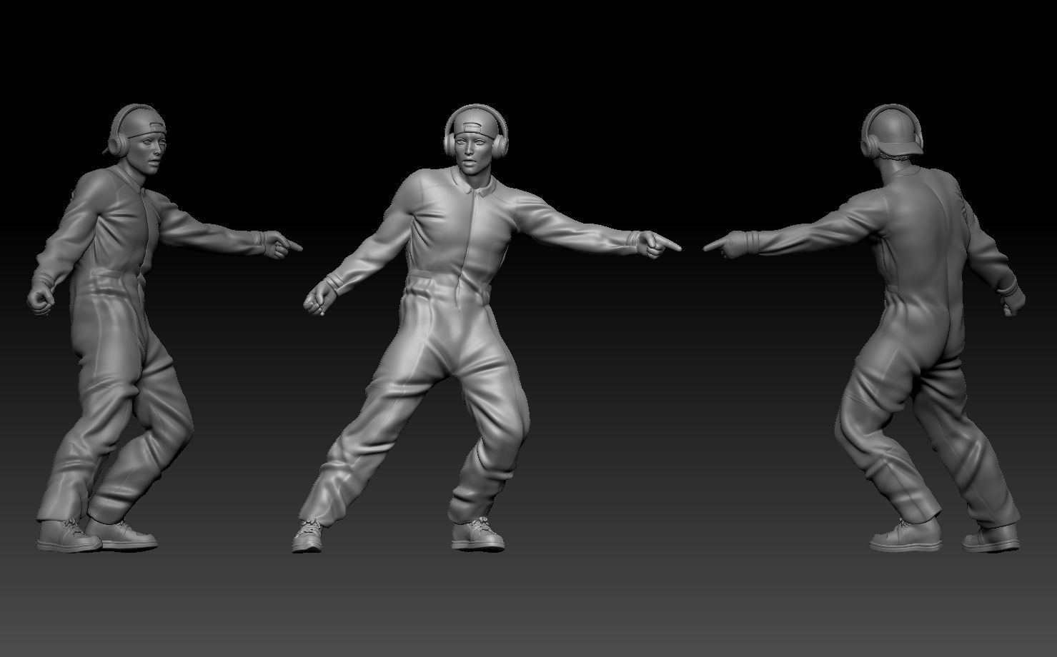 mechanic crew 3D model 3D printable | CGTrader