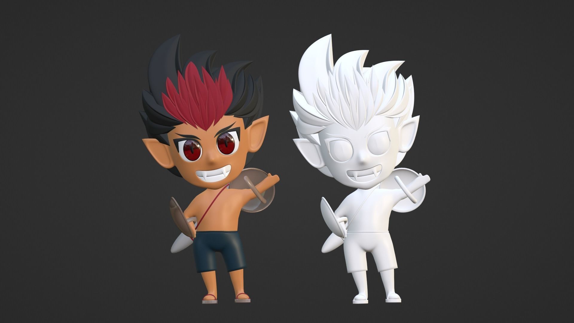 Krahang - 13 Thai Ghost 3D model rigged | CGTrader