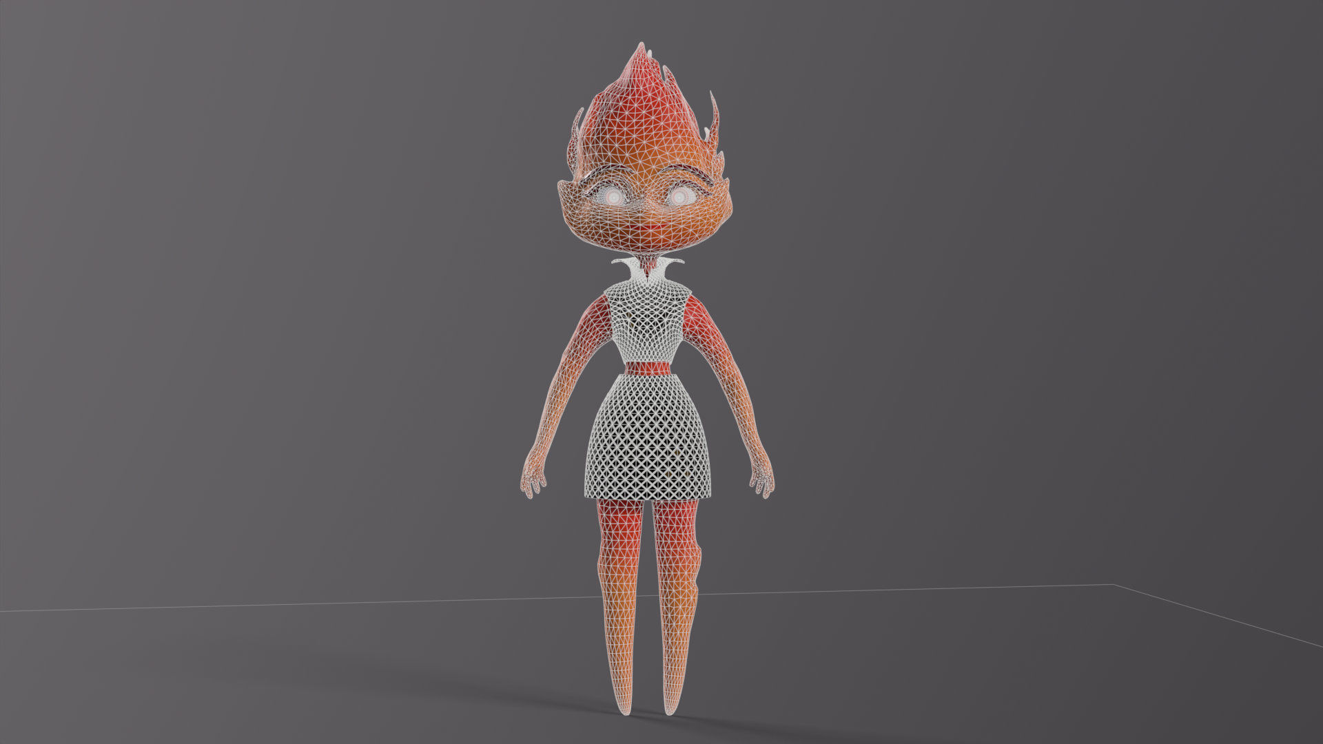 3D model Ember Lumen Pixar Elemental Animated PBR VR / AR / low-poly ...