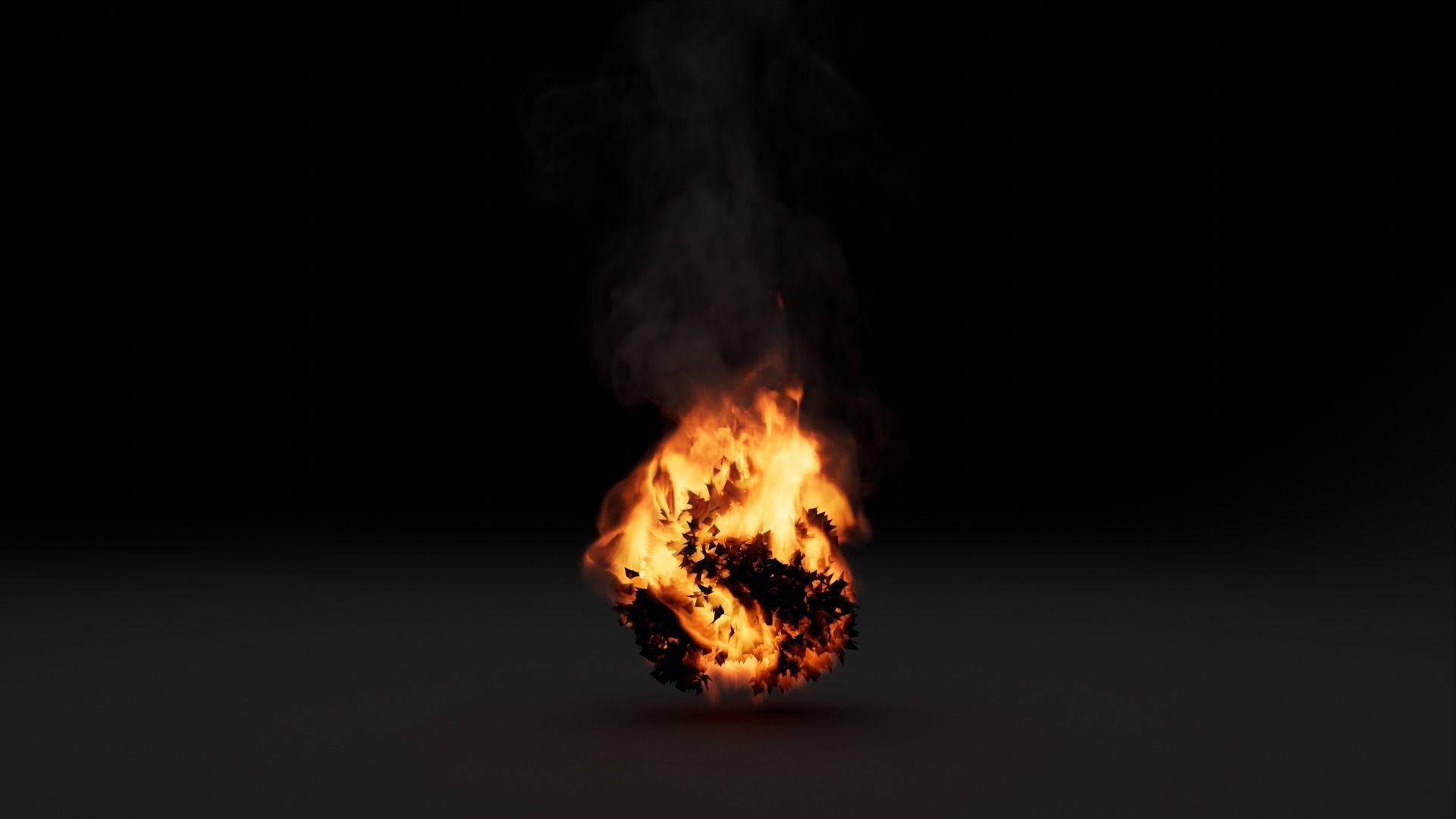 High-Resolution Burning bush - vdb animated 3D model animated | CGTrader