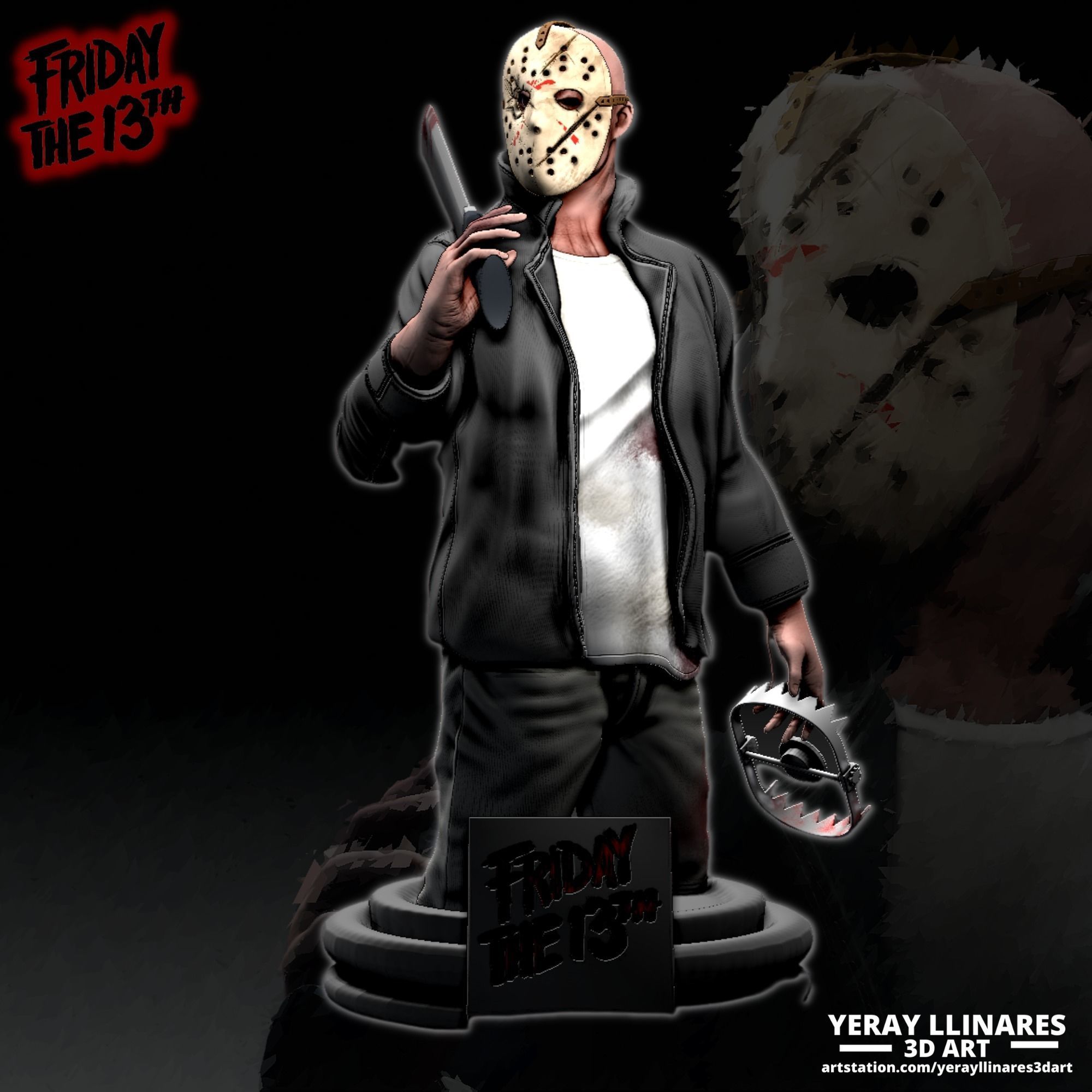 Jason Voorhees Bust - 3D Printable 3D model 3D printable | CGTrader