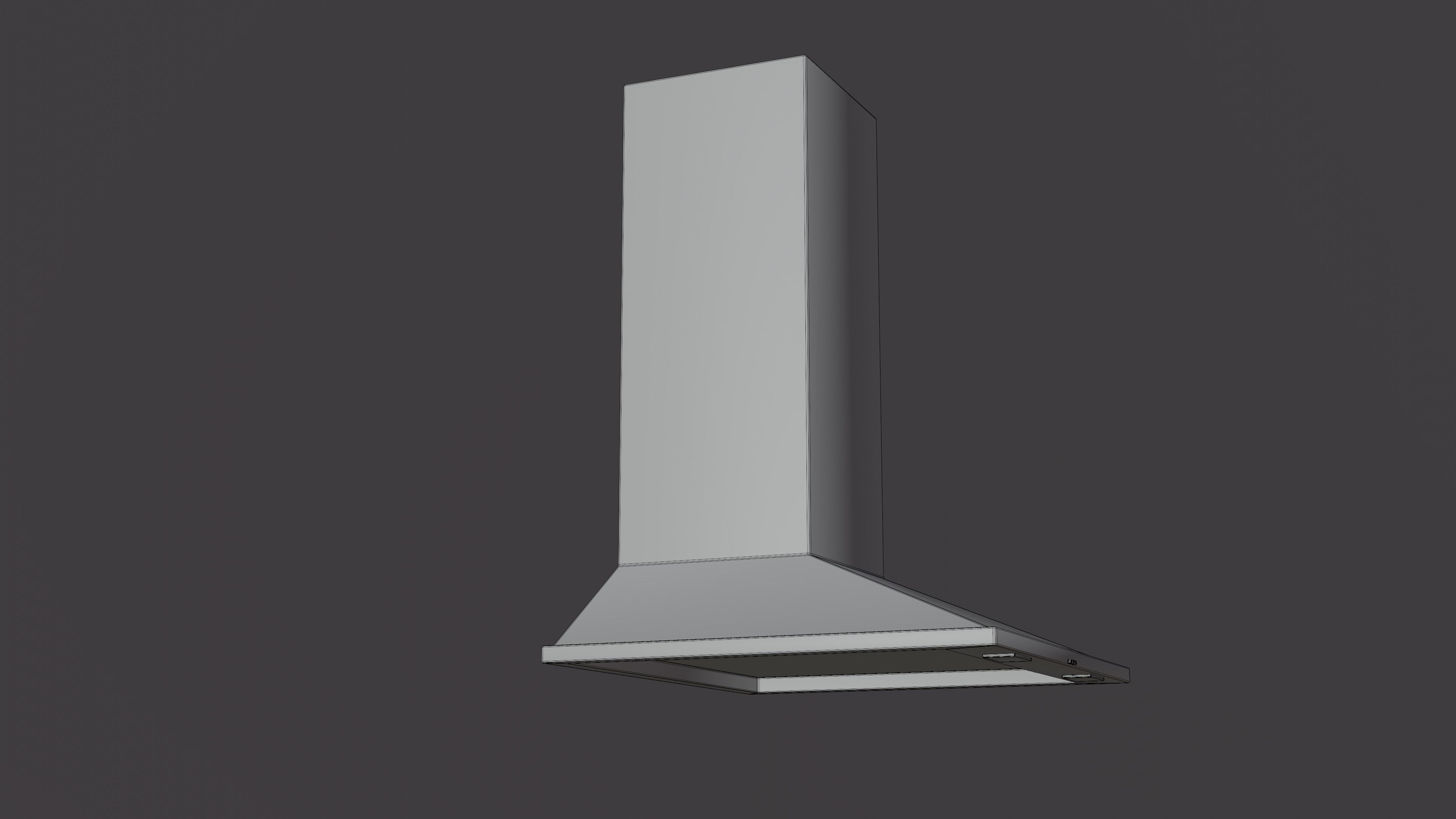 3D model Chimney Cooker Hood Black VR / AR / low-poly | CGTrader